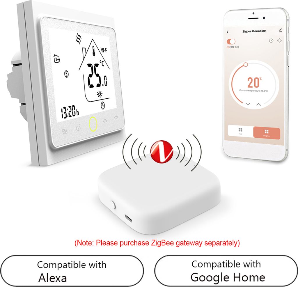 Tuya ZigBee3.0 Smart Thermostat 5A Týdenní | Kaufland.cz