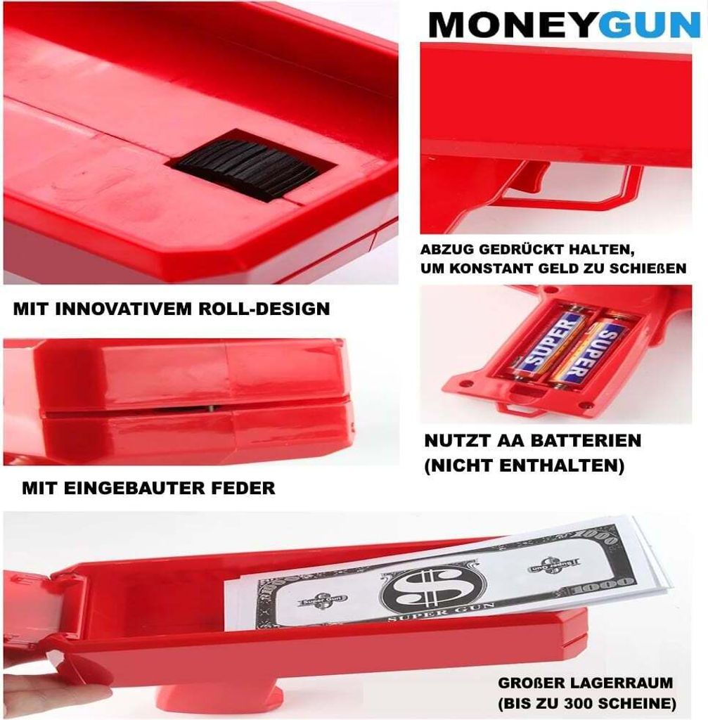 MONEYGUN Geldpistole UZI mit Spielgeld | Kaufland.de