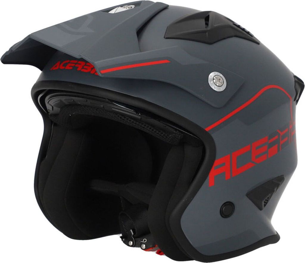 Jet Helm ACERBIS Jet Aria 22.06 Grau Rot | Kaufland.de