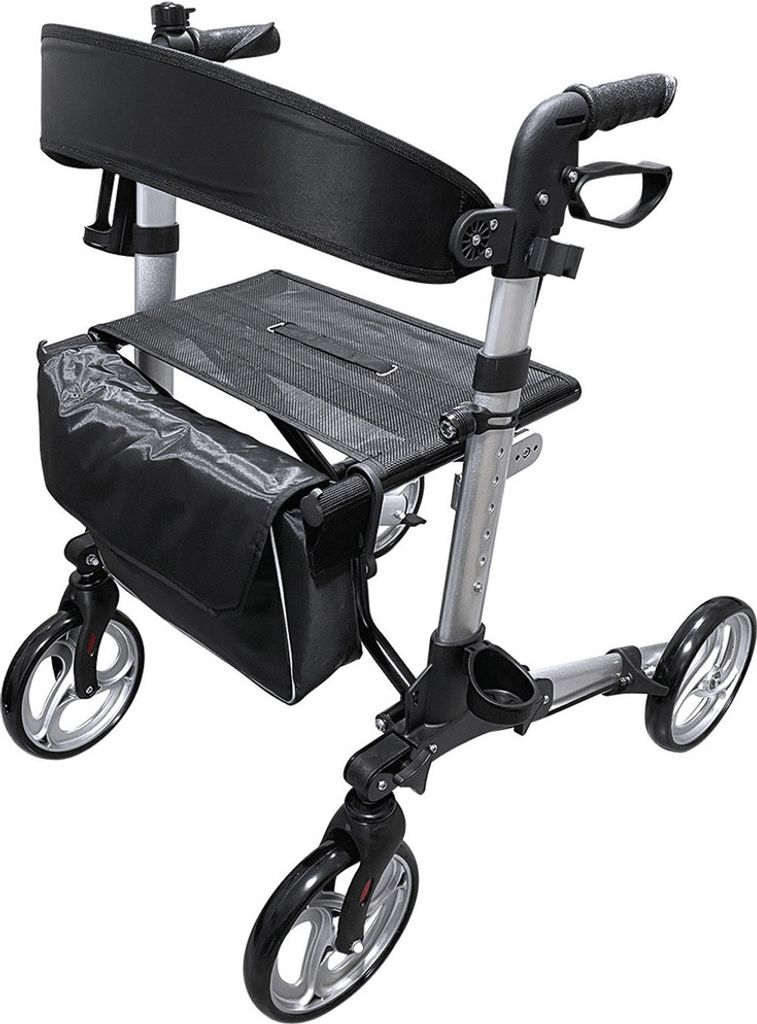 Ridder Rollator, inkl. LED-Licht, mit Klingel, Stockhalter