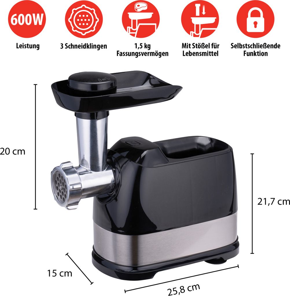 alpina Fleischwolf Elektrisch - 600 Watt - 3 | Kaufland.de