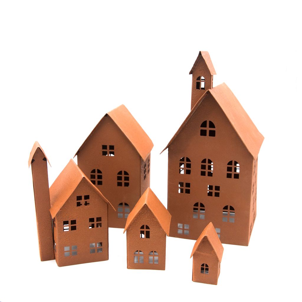 UNUS Deko Rost Häuser 5er Set Lichthäuser | Kaufland.de
