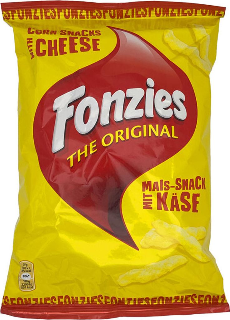Fonzies The Original, Mais-Snack mit Käse 100g Beutel Chips