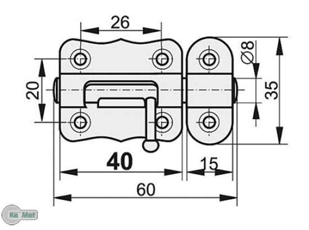 2 Bolzenriegel Schloßriegel Türriegel | Kaufland.de
