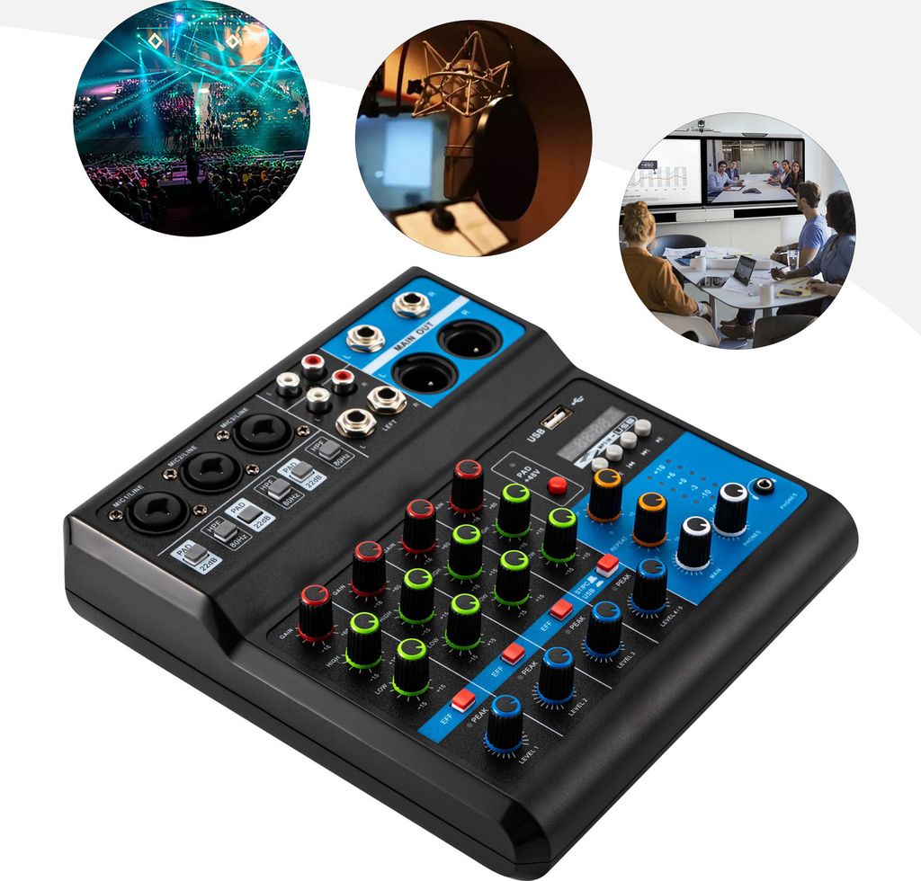 Mini Audio DJ Mixer Soundboard Console System | Kaufland.cz