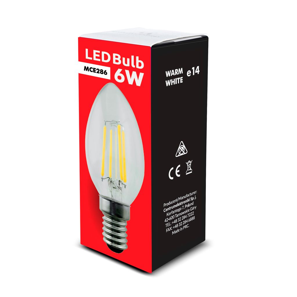 Žiarovka Maclean, vlákno LED E14, 6W, 230V, | Kaufland.sk
