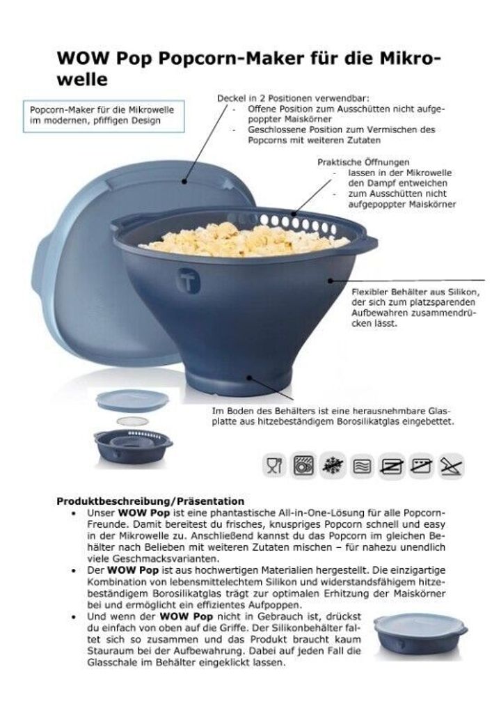 Tupperware Wow Pop Popcorn Maker | Kaufland.de