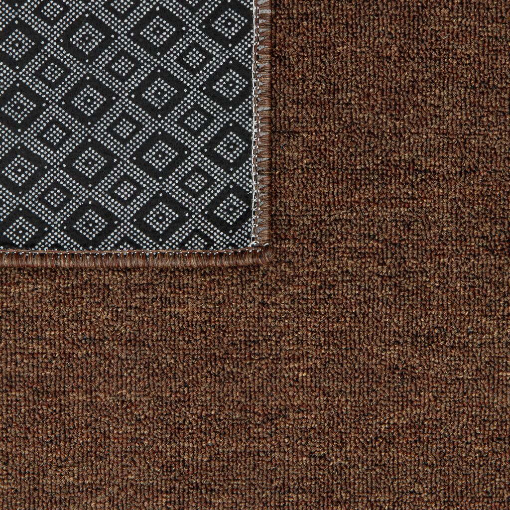 Teppich Braun Einfarbig Melange Waschbar | Kaufland.de