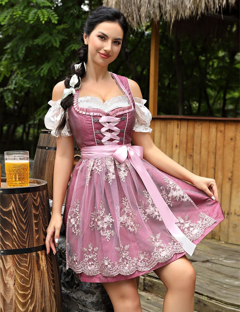 Acekool Trachtenkleid Dirndl Kurz Damen Mid | Kaufland.de