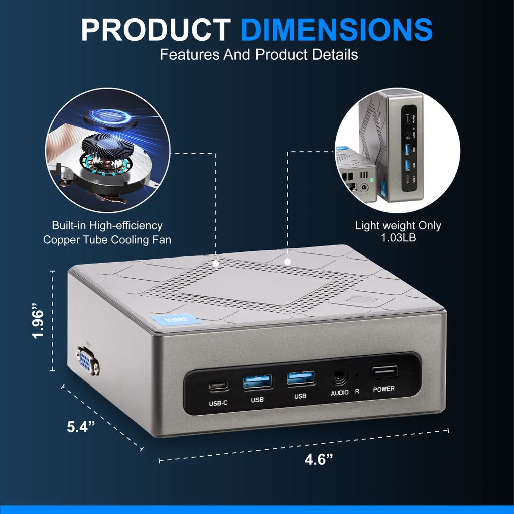 Mini PC High End Nano 4K Intel Core i7 10th | Kaufland.de