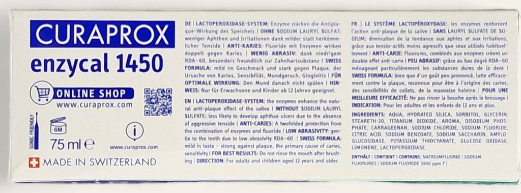 Curaprox Enzycal 1450 Toothpaste 75 ml | Kaufland.de