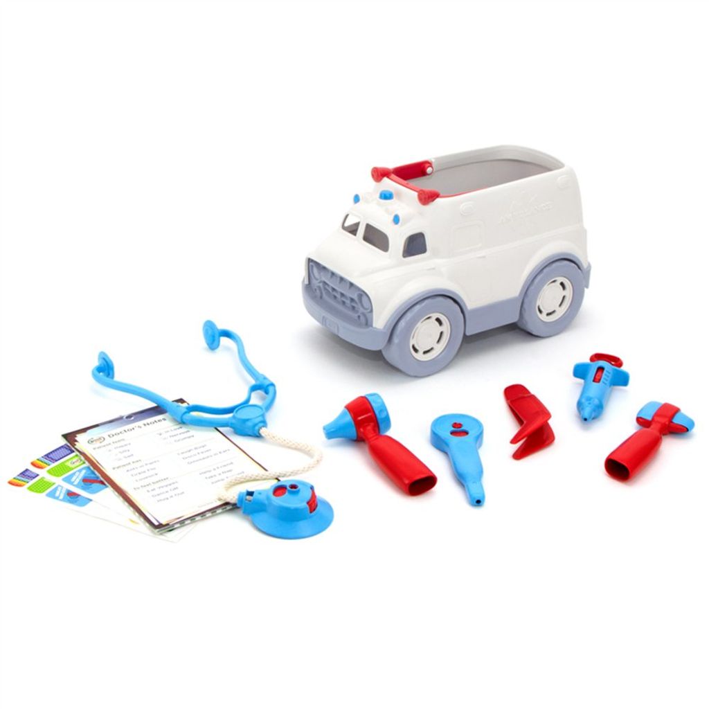 GREENTOYS - Ambulance avec équipement médical 10 pièces