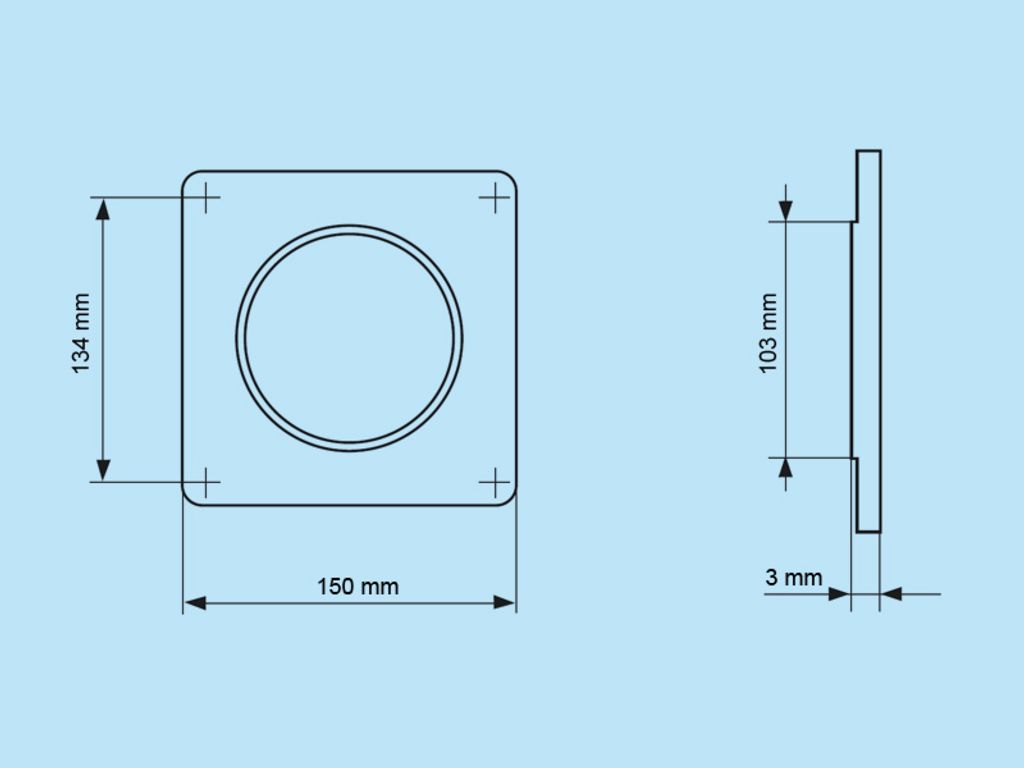Wandplatte rund : Ø 100 System: Ø 100 Rohr | Kaufland.de