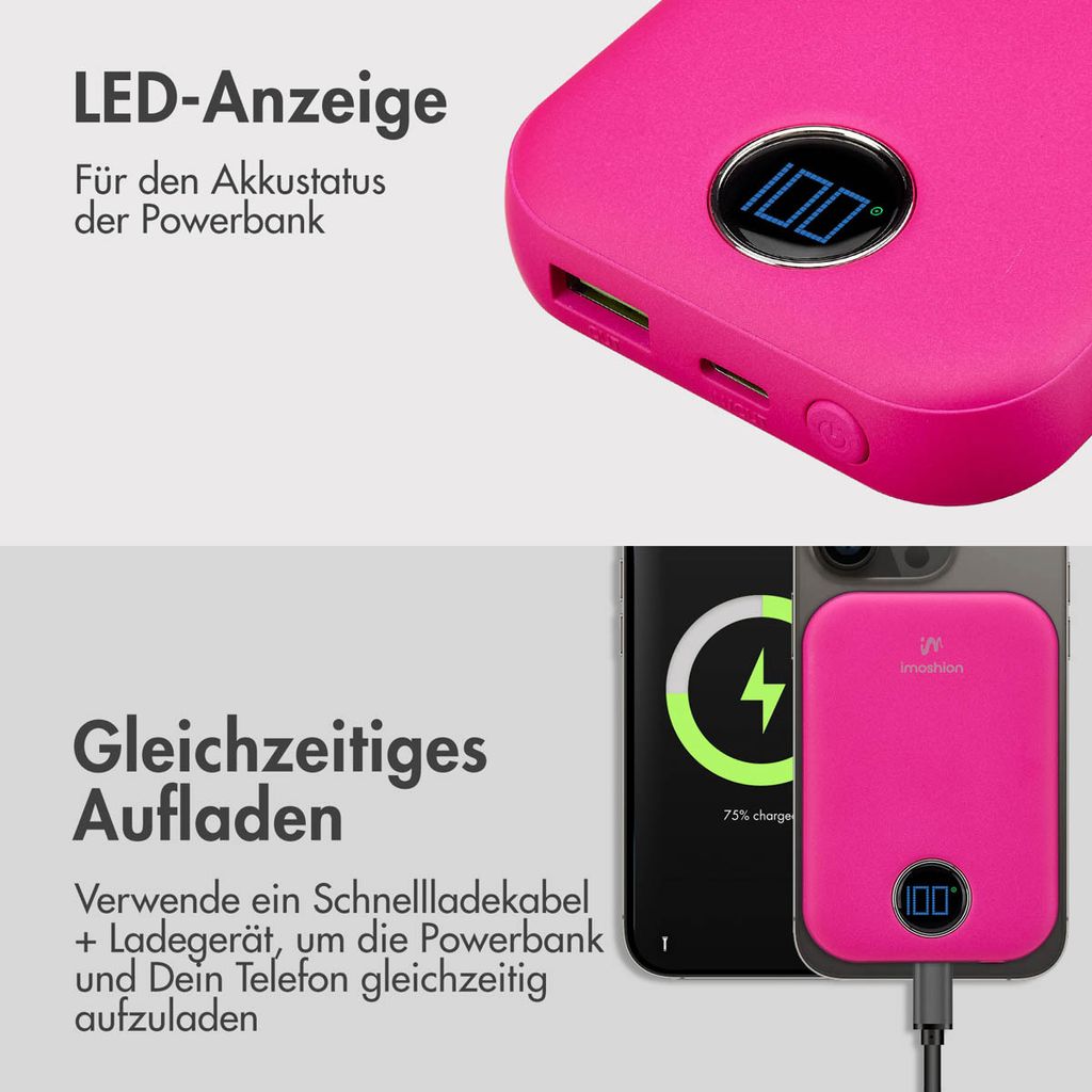 imoshion® Powerbank 10000 mAh Rosa | Kaufland.de