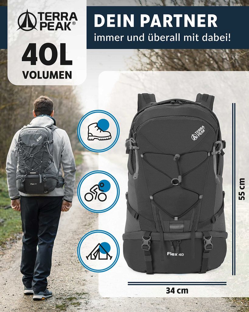 Terra Peak Wanderrucksack 40 liter Damen | Kaufland.de