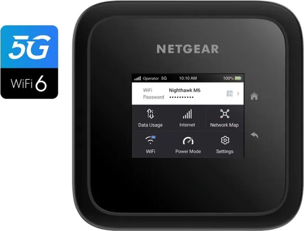 NETGEAR Nighthawk M6 (MR6150), 5G Router Sim-Karte WiFi 6,