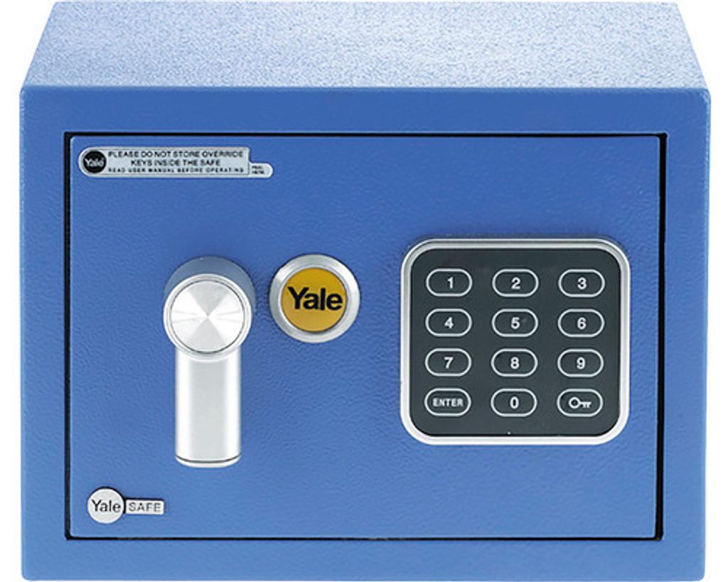 Sejf mini YALE modrý YSV/170/DB1/B Trezory | Kaufland.cz