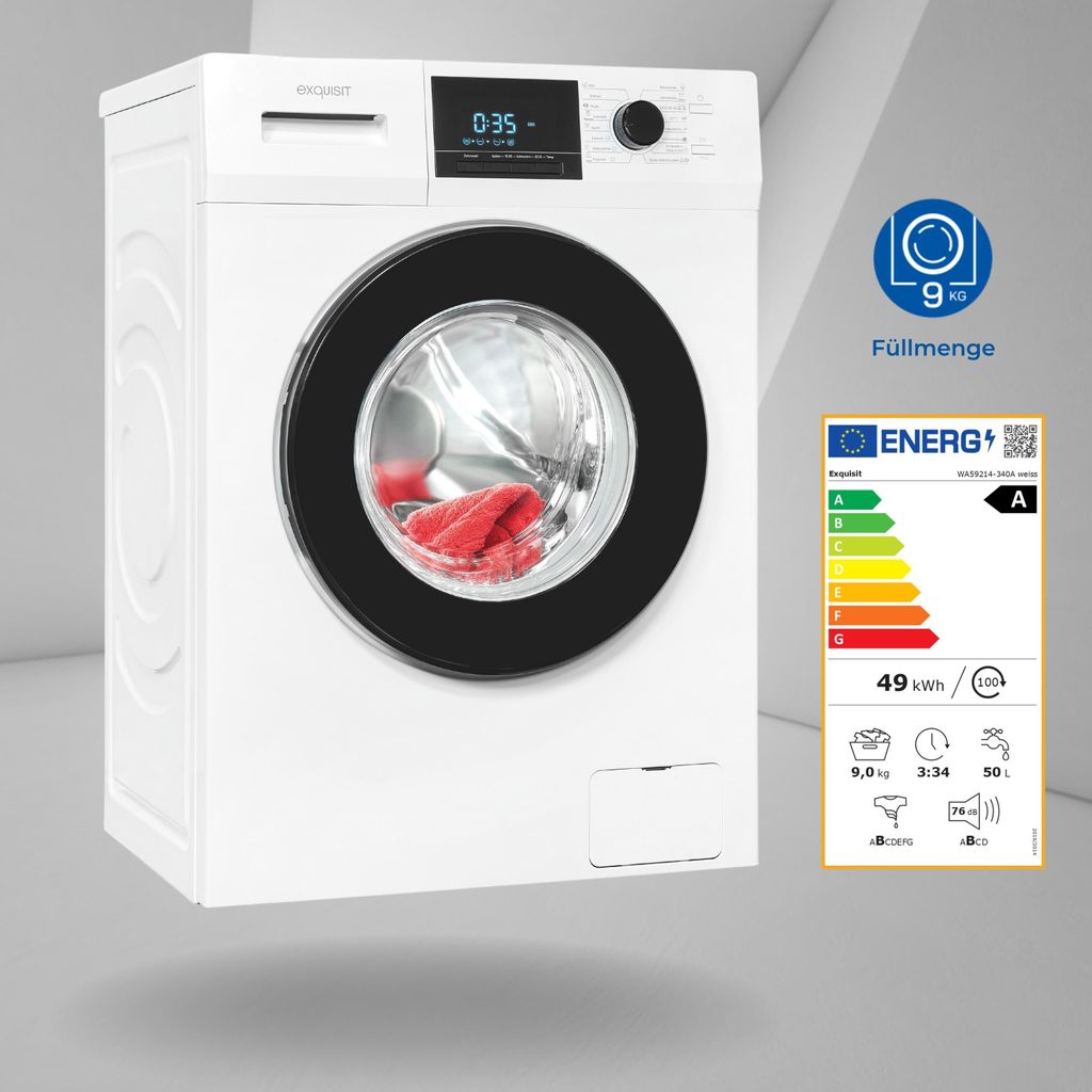 Exquisit Waschmaschine WA59214-340A weiss | 9 | Kaufland.de