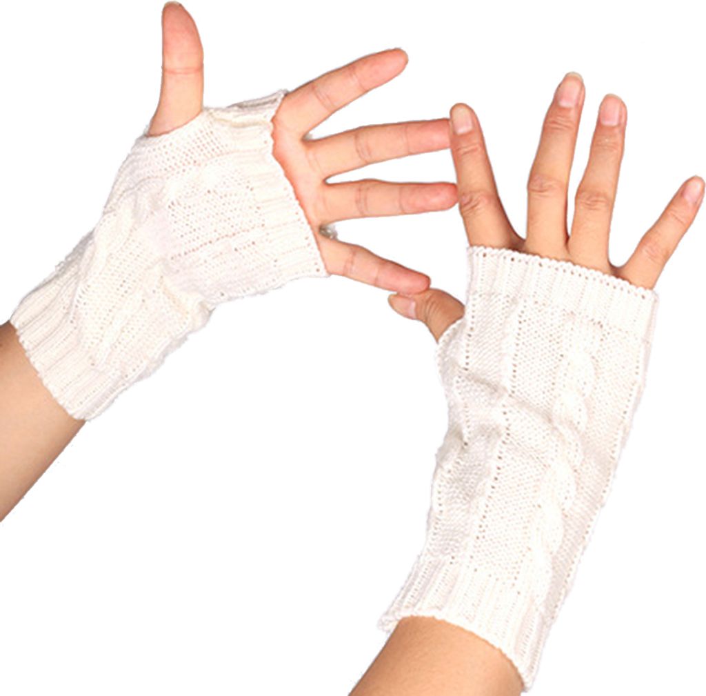 Frauen einfarbig halb finger thumb loch | Kaufland.de