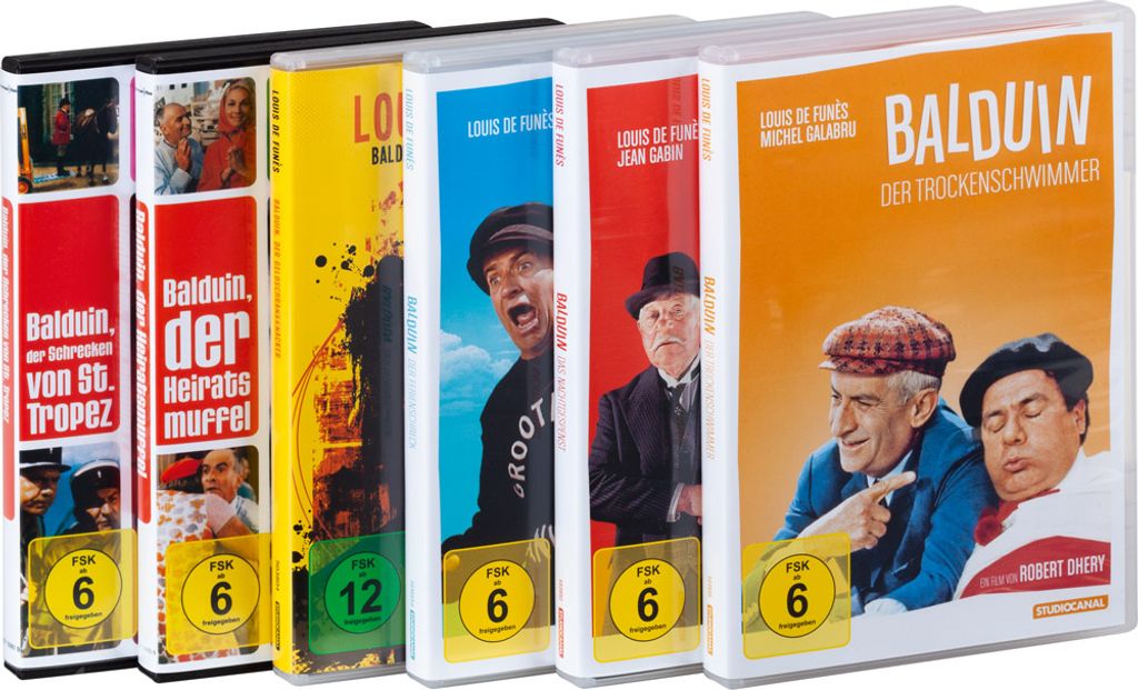 6 DVDs Louis de Funès Das große Balduin Paket | Kaufland.de