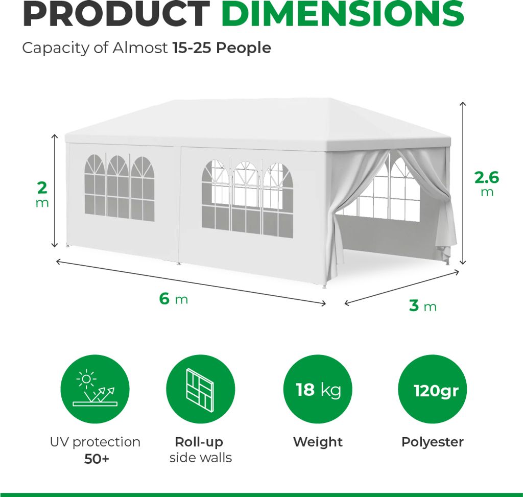 MaxxGarden Pavillon 3x6 - Faltpavillon | Kaufland.de