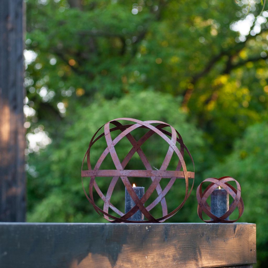 Rustikales Gartenkugel-Set Rost 40 30 20 cm | Kaufland.de