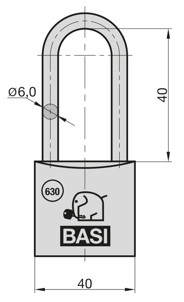 BASI - Vorhangschloss - VHS 630H - 40 mm - | Kaufland.de