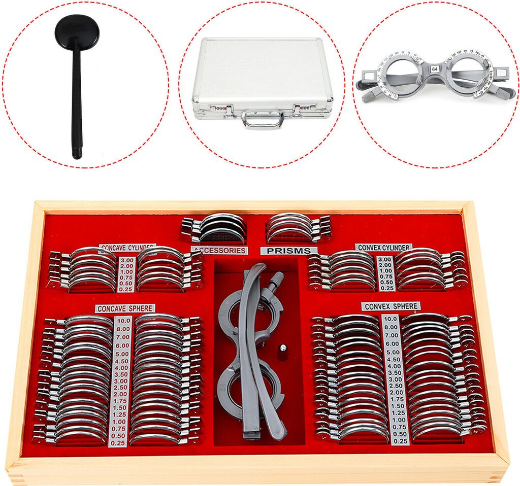 104Pcs Optical Test Lens Set Alu Box | Kaufland.cz