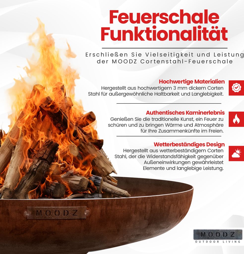 MOODZ Outdoor Living Fire Bowl Ø60 - Vysoce | Kaufland.cz