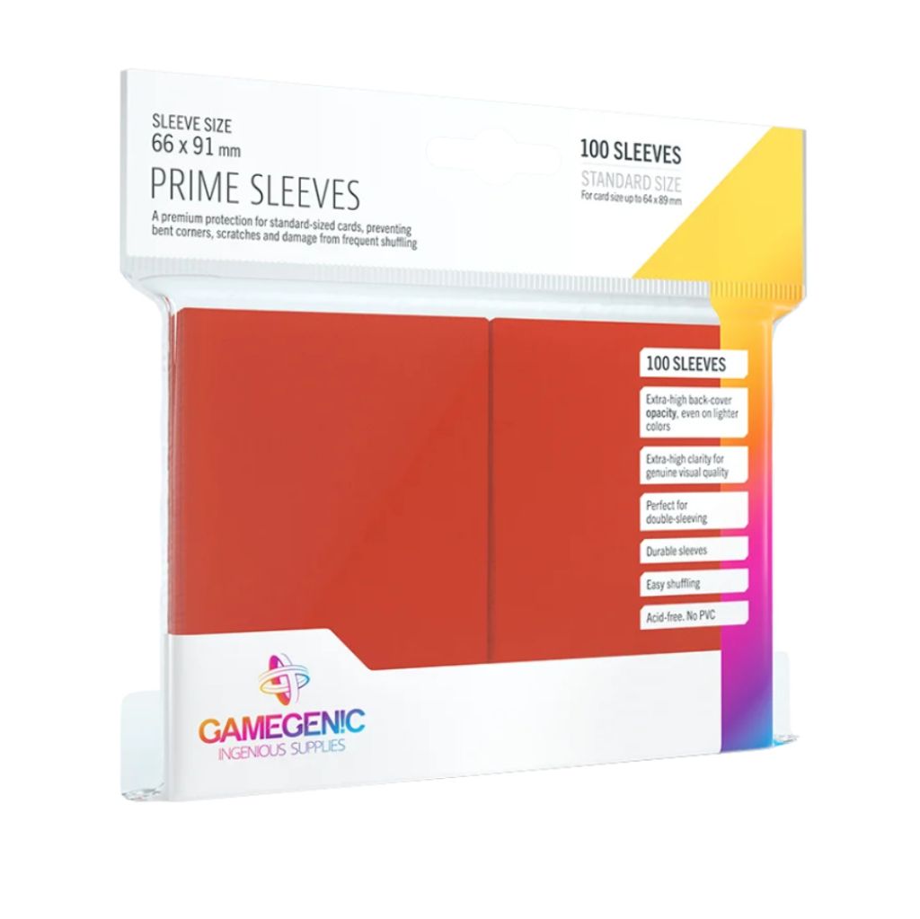 Gamegenic - Prime Sleeves Red (100 rukávů) | Kaufland.cz