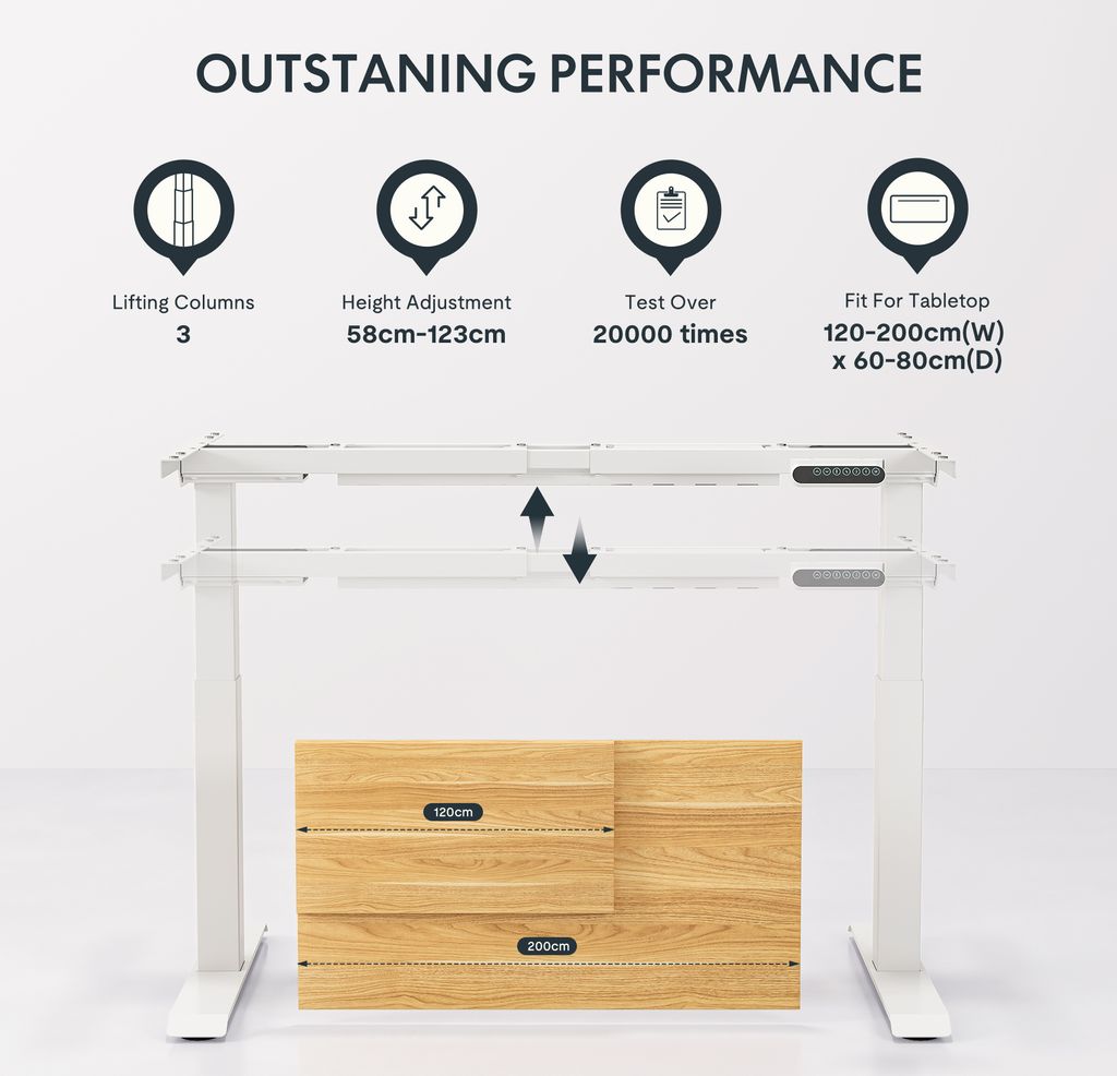 Stůl FLEXISPOT PREMIUM E6 Výškově | Kaufland.cz