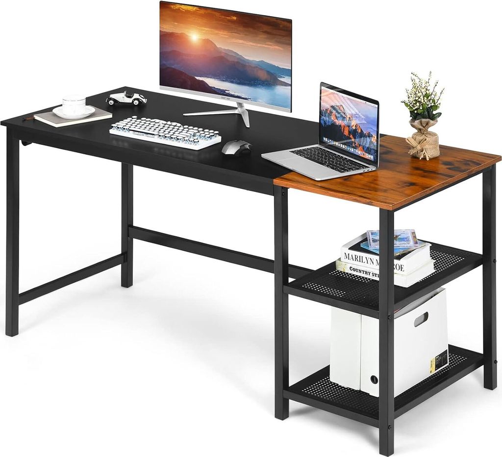 GOPLUS Schreibtisch mit 2 Ablagen, | Kaufland.de