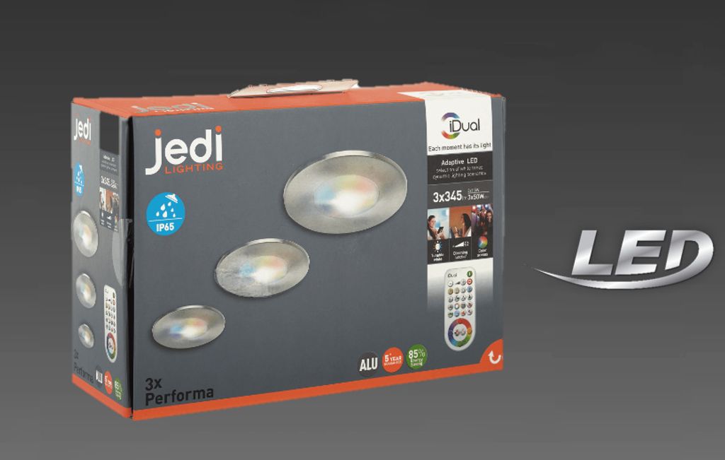 JEDI Lighting LED Einbauleuchte Set 3 IP65 | Kaufland.de