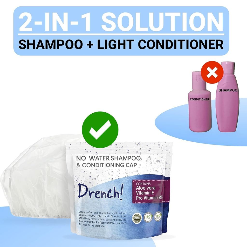 Drench! Haarwaschhauben 6x Haar Shampoo Cap - | Kaufland.de