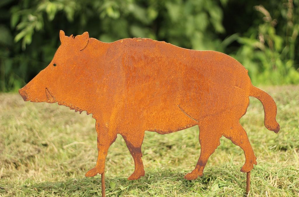 Rost Gartenstecker Wildschwein 52 cm Edelrost | Kaufland.de