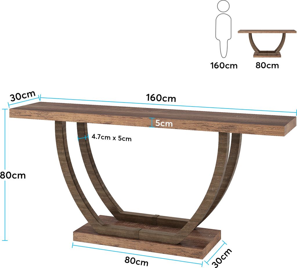 Tribesigns 160 cm Farmhouse Konsolentisch, | Kaufland.de