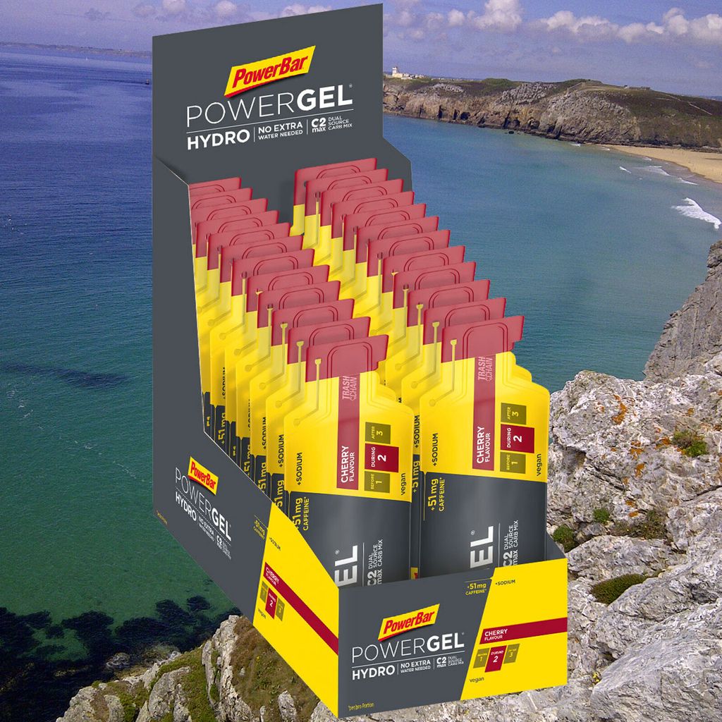 PowerBar GEL HYDRO 24x67ml cerise (+ caféine) | Cerise