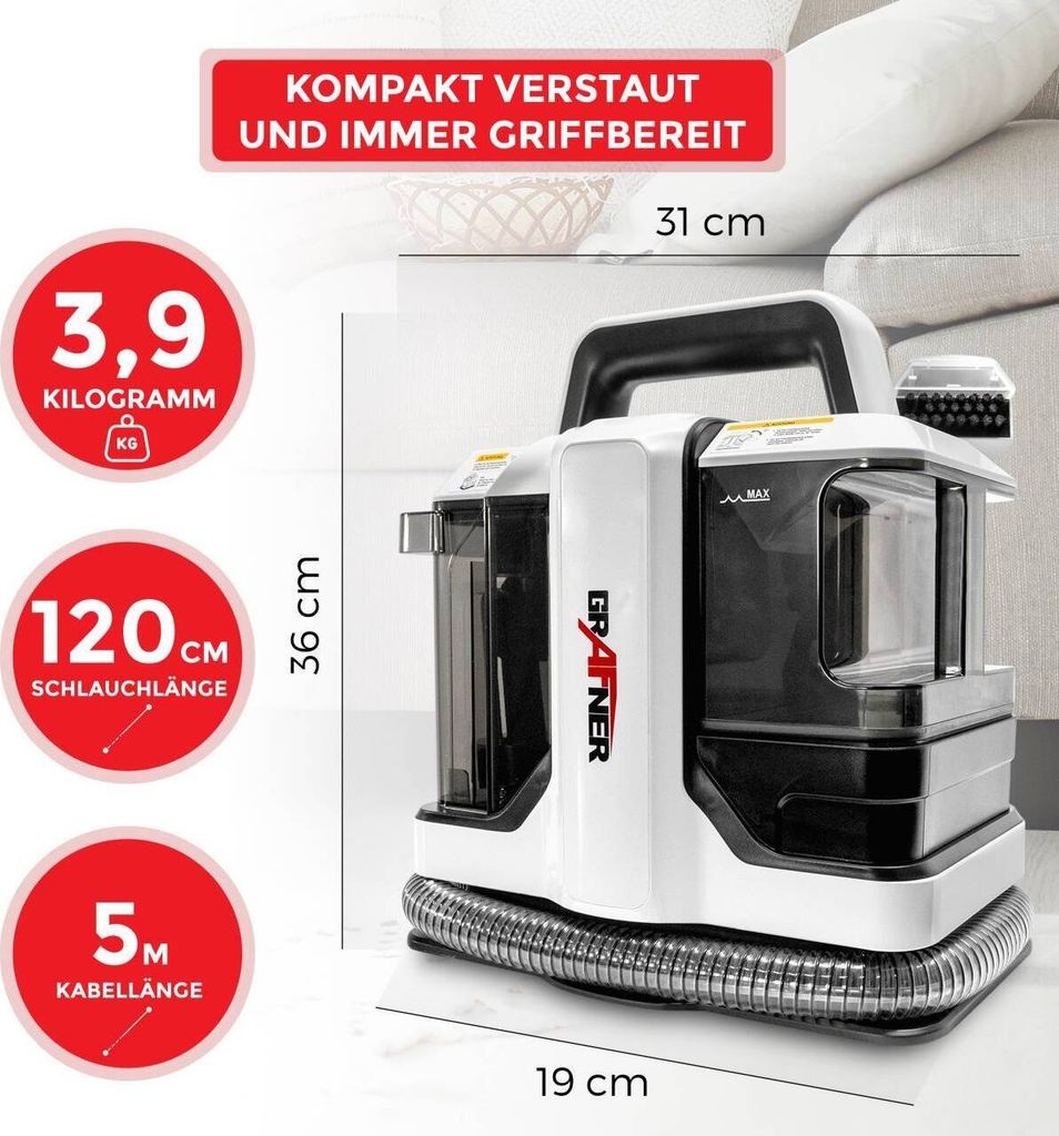 Grafner mobiler Waschsauger Polsterreiniger | Kaufland.de