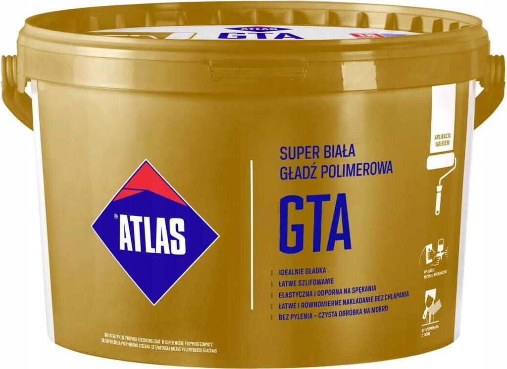 Atlas GTA Polymer Putty 18 kg superweiß Putz