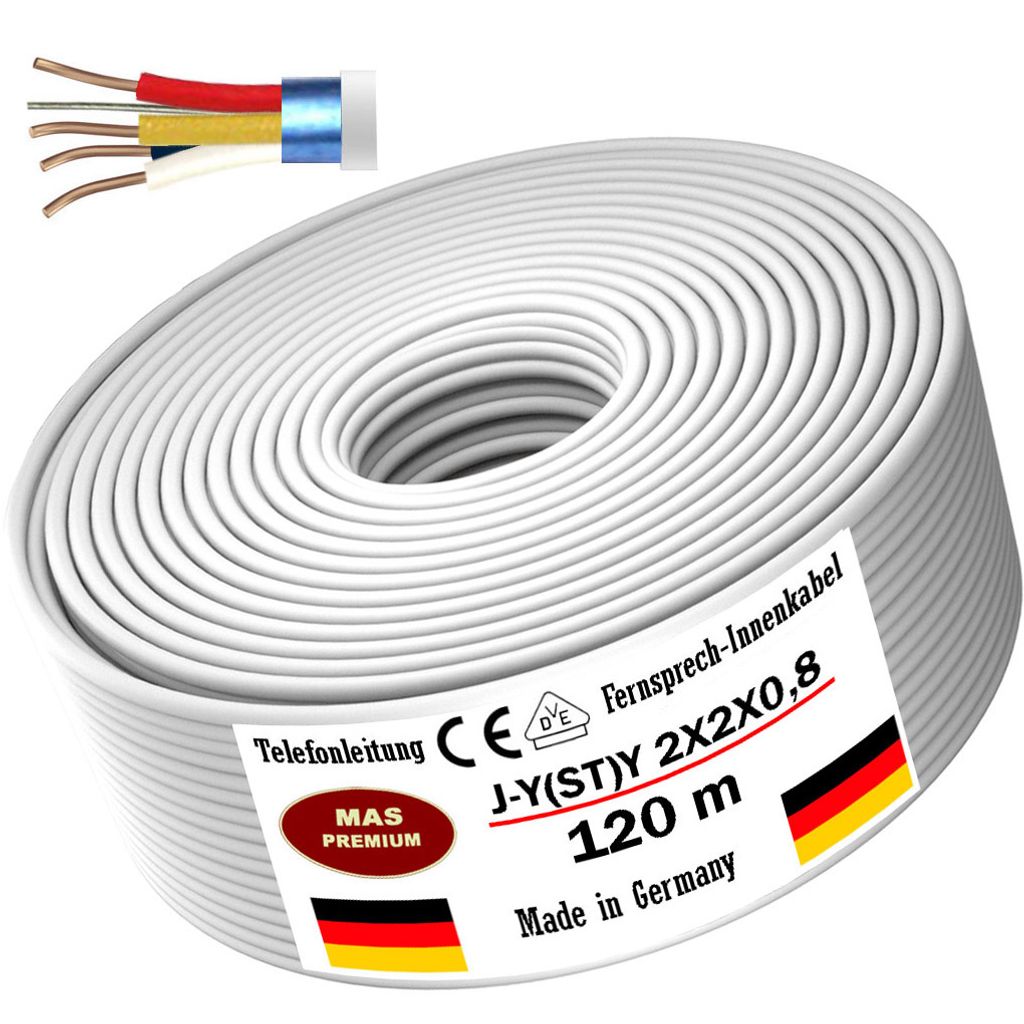 120m J-Y(ST) Y 2X2X0,8 Telefonleitung | Kaufland.de