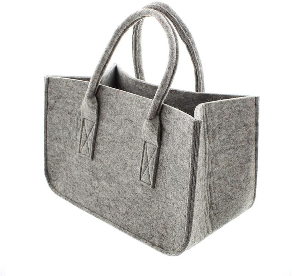 Filztasche grau, mit Henkel, Einkaufstasche, | Kaufland.de