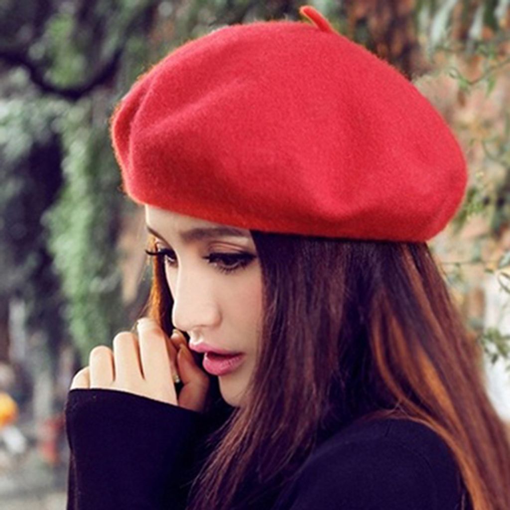 Damen Classic Wollfilz Warme French Beret Hut | Kaufland.de