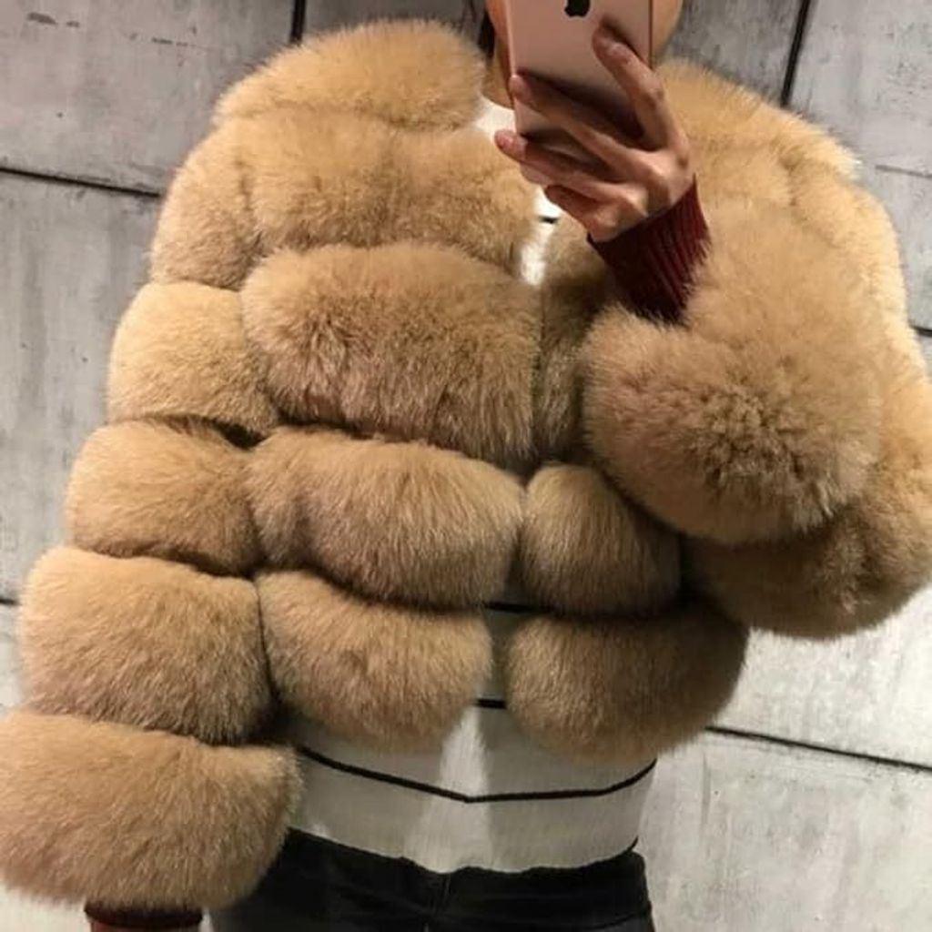 Damen Kunstpelz Mantel Kurzer Faux Pelz | Kaufland.de