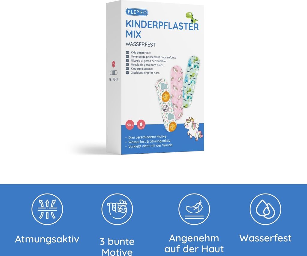 FLEXEO Kinderpflaster mit Motiven 1,9 x 7,2 | Kaufland.de