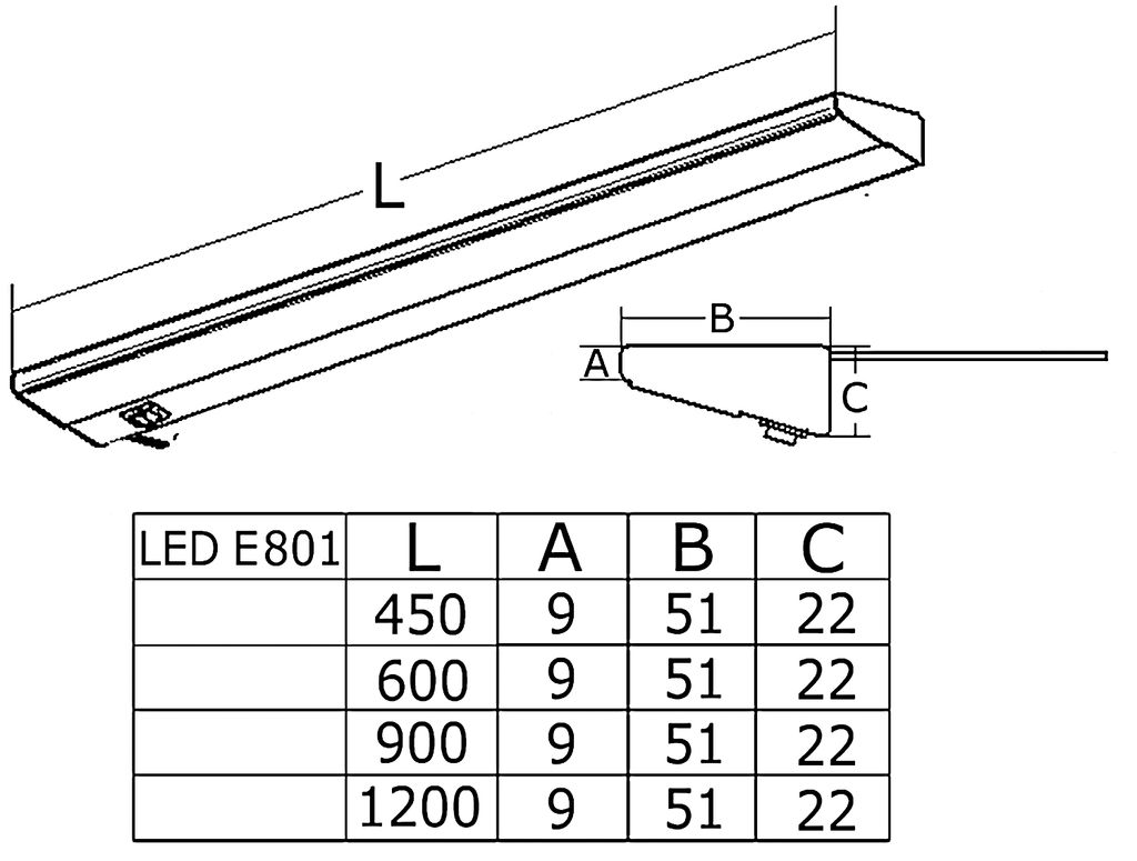 THEBO LED E 801 Unterbau Einzelleuchte 3000 K | Kaufland.de