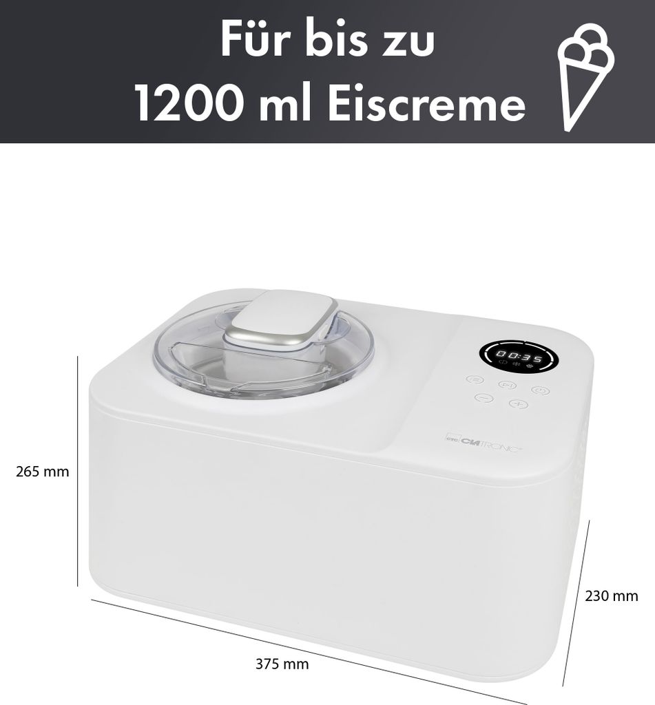 Clatronic Profi-Eismaschine mit Kompressor | Kaufland.de