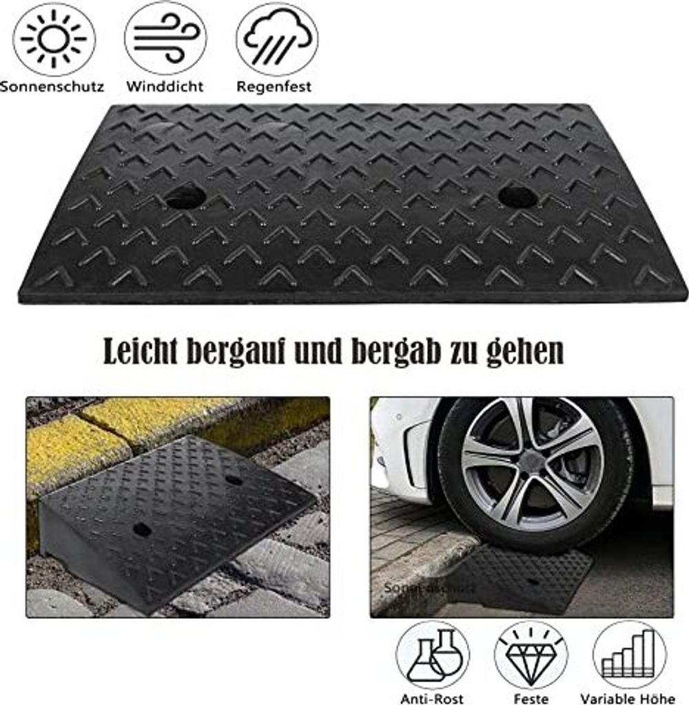 NAIZY obrubníková rampa sada 2 ks (47 × 31 × | Kaufland.cz