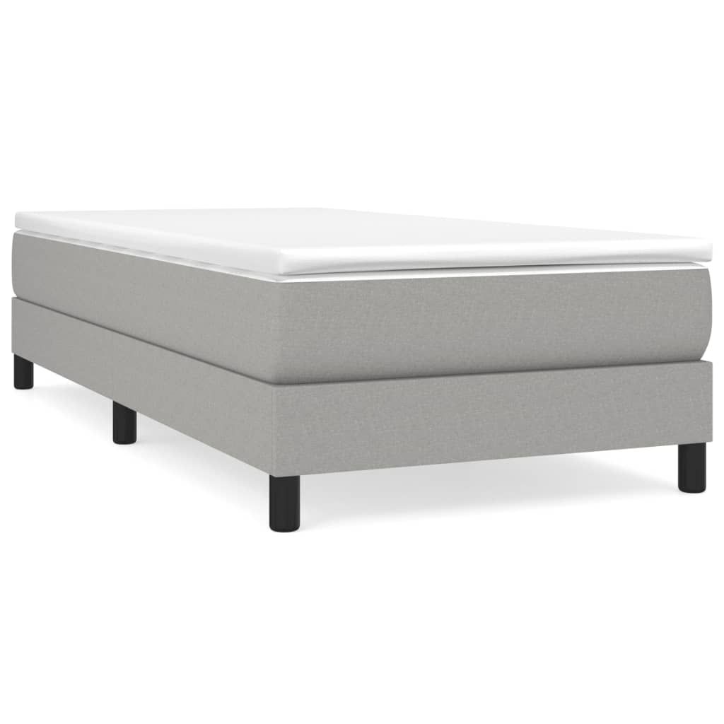 vidaXL Postel Boxspring Light Grey 100x200 cm | Kaufland.cz