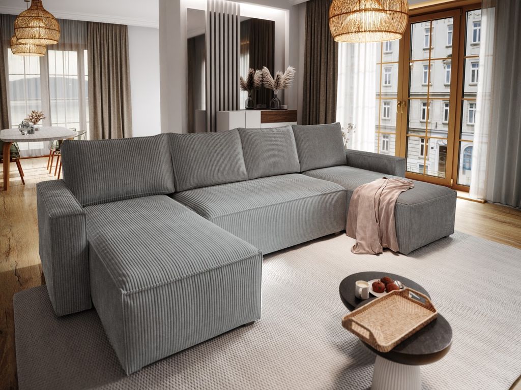 Masseno Moderne Ecksofa ASPRA, U-Form, | Kaufland.de