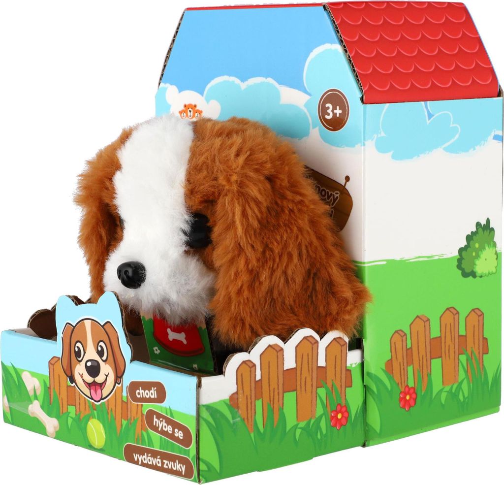 Teddies spazierender und bellender Hund Max Spielfiguren